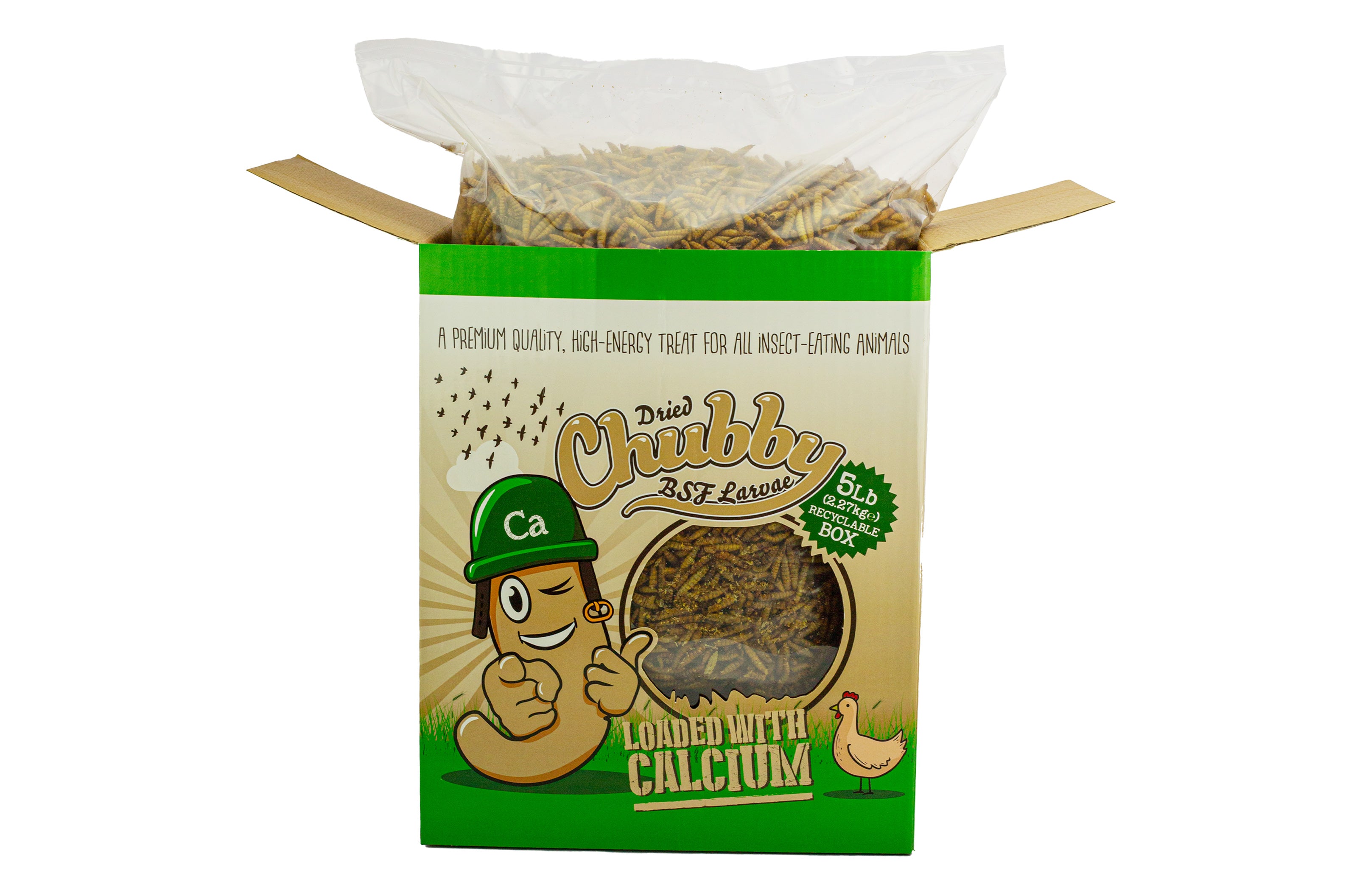 5Lb Chubby Dried Dried Black Soldier Fly Larvae Box – Chubby Mealworms ...